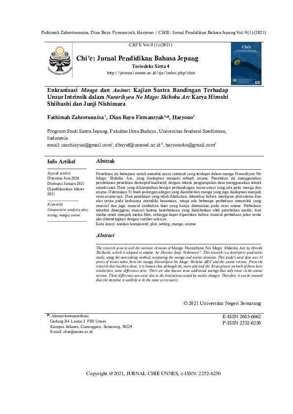(PDF) Manga and Anime Encryption: A Comparative Literary Study of ...