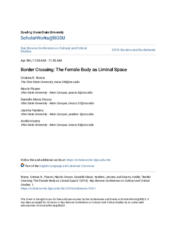 (PDF) The Liminal Body in Puerto Rican Identity