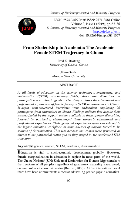 (PDF) From Studentship to Academia