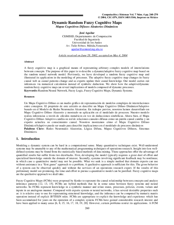 (PDF) Dynamic Random Fuzzy Cognitive Maps