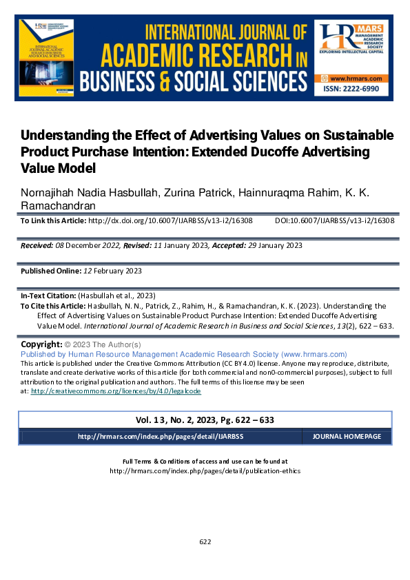 (PDF) Understanding the Effect of Advertising Values on Sustainable ...
