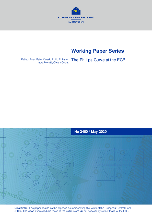 (PDF) The Phillips Curve at the ECB | Chiara Osbat - Academia.edu