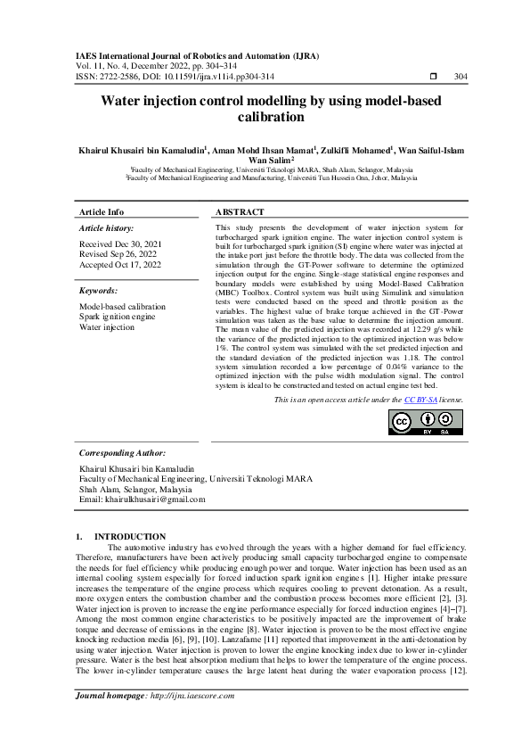 (PDF) Water injection control modelling by using model-based calibration