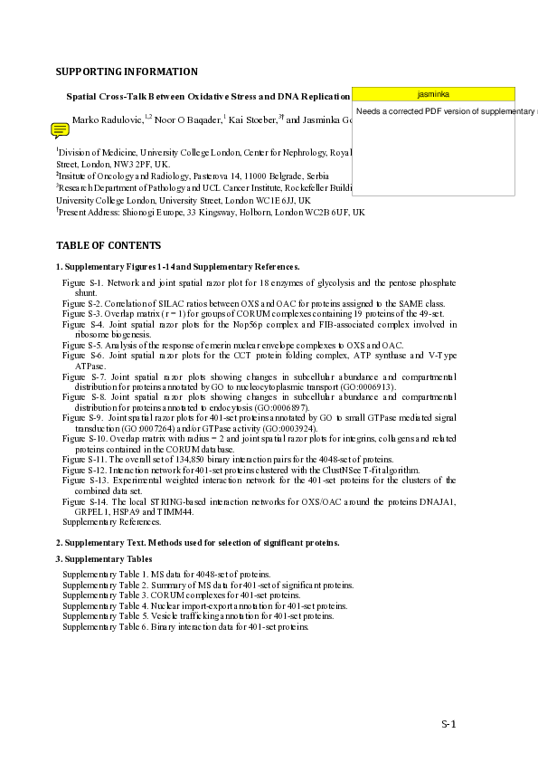 (PDF) Spatial Cross-Talk between Oxidative Stress and DNA Replication ...
