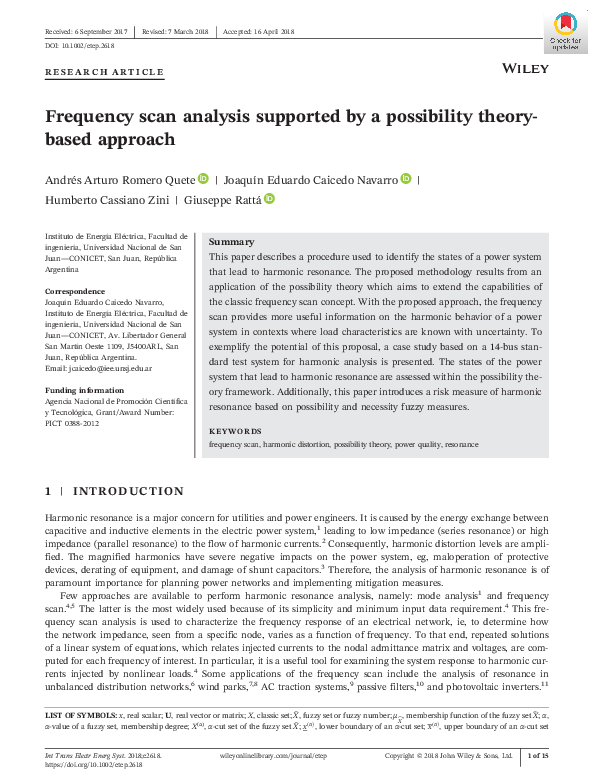 (PDF) Frequency scan analysis supported by a possibility theory-based ...