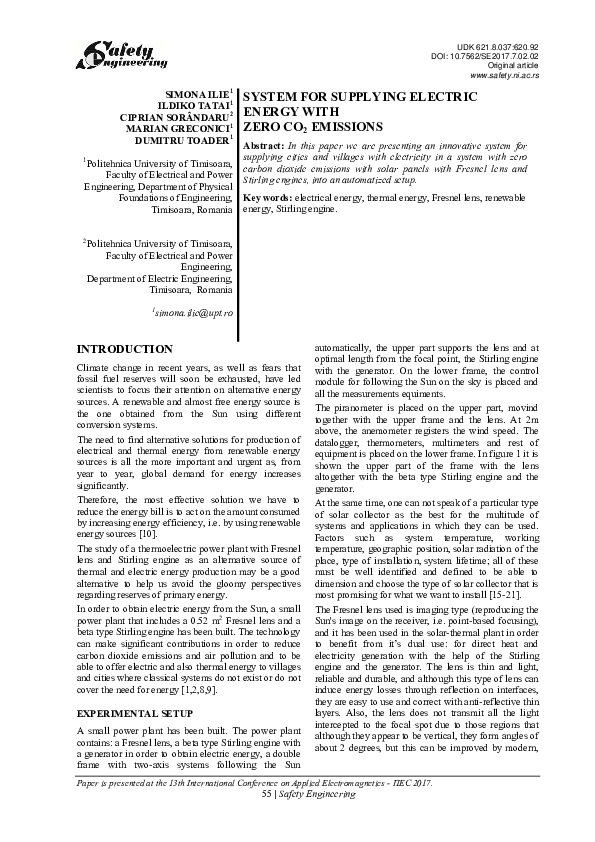 (PDF) System for Supplying Electric Energy with Zero CO2 Emissions ...