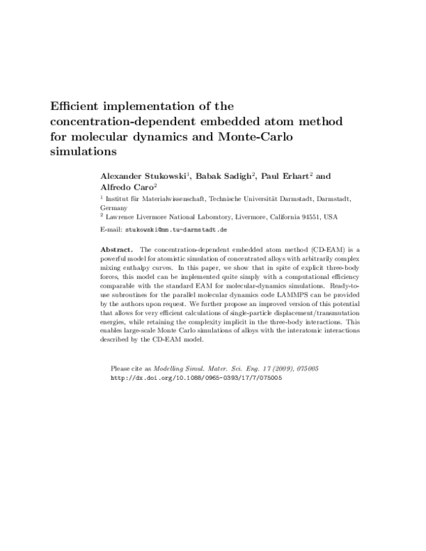 (PDF) Efficient implementation of the concentration-dependent embedded ...