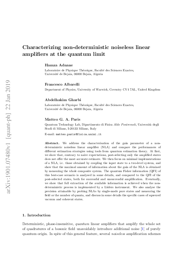 (PDF) Characterizing non-deterministic noiseless linear amplifiers at ...