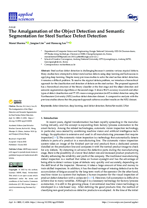Pdf The Amalgamation Of The Object Detection And Semantic