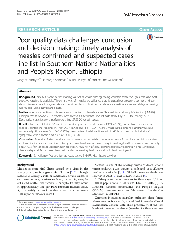 (PDF) Poor quality data challenges conclusion and decision making ...