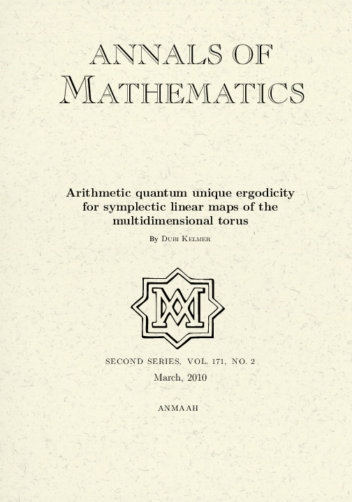 (PDF) Arithmetic quantum unique ergodicity for symplectic linear maps of the multidimensional torus