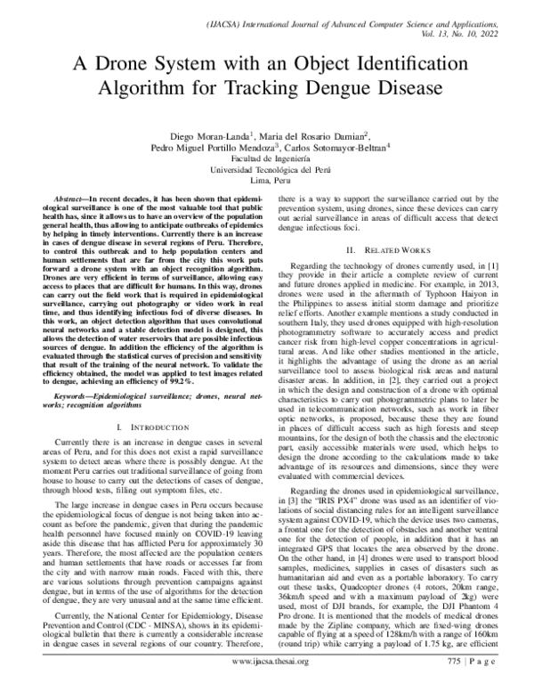 (PDF) A Drone System with an Object Identification Algorithm for ...