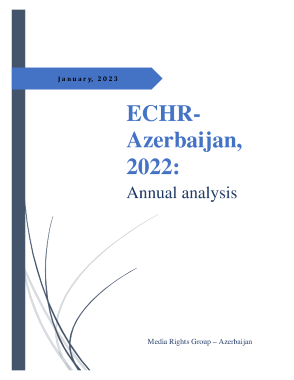 (PDF) ECHR-Azerbaijan 2022 Annual analysis