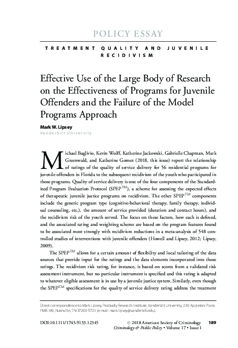 (PDF) Effective Use of the Large Body of Research on the Effectiveness ...