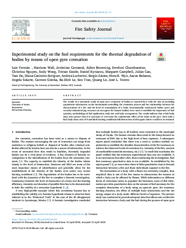 (PDF) Experimental study on the fuel requirements for the thermal ...