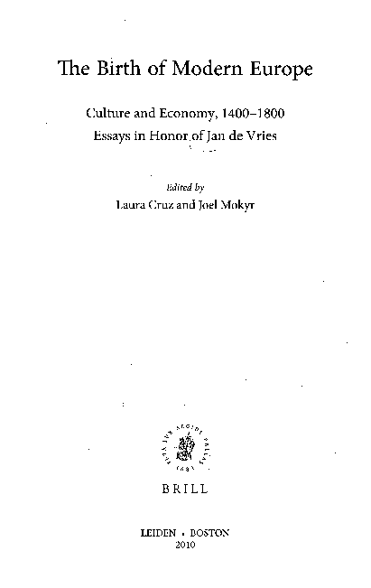 (PDF) The Birth of Modern Europe
