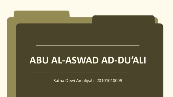 (PDF) ABU AL ASWAD AD DU'ALI