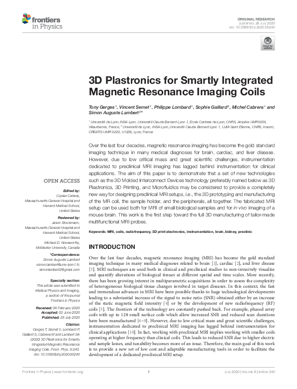 (PDF) 3D Plastronics for Smartly Integrated Magnetic Resonance Imaging ...