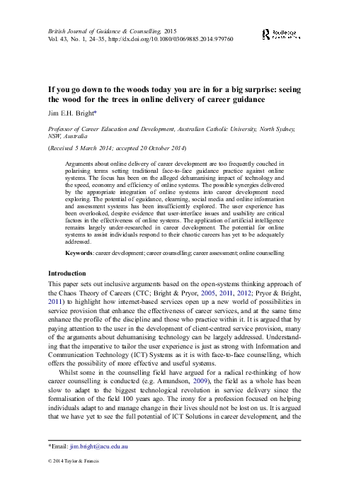 (PDF) If you go down to the woods today you are in for a big surprise: seeing the wood for the ...