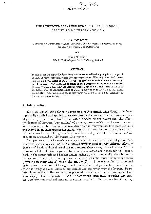 (PDF) The Finite-Temperature Renormalization Group Applied to lambda-phi^4 theory and QCD ...