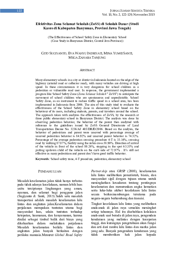 (PDF) Efektivitas Zona Selamat Sekolah (ZoSS) di Sekolah Dasar(Studi ...