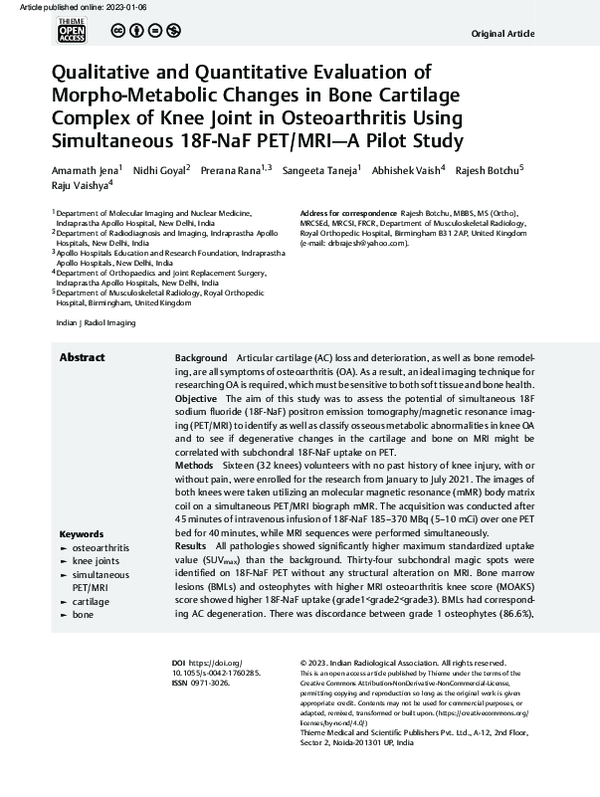 (PDF) Qualitative and Quantitative Evaluation of Morpho-Metabolic ...