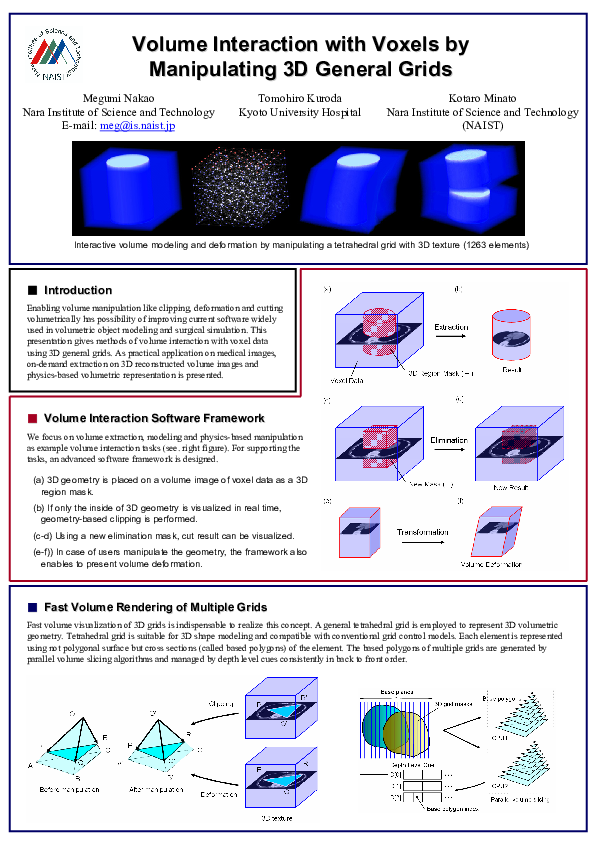 (PDF) Volume interaction with voxels by manipulating 3D general grids