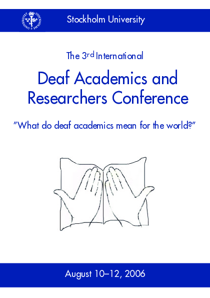 (PDF) Cross-Cultural Collaboration within Deaf Studies Departments ...
