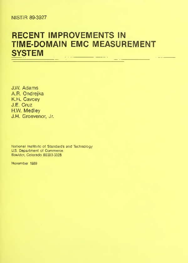 (PDF) Recent improvements in time-domain EMC measurement system