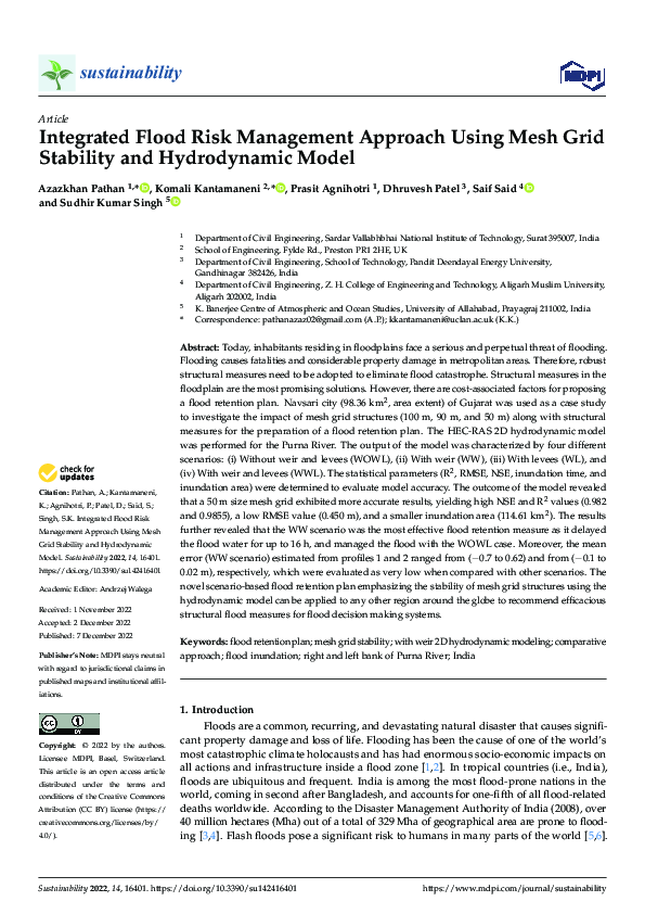 (PDF) Integrated Flood Risk Management Approach Using Mesh Grid ...