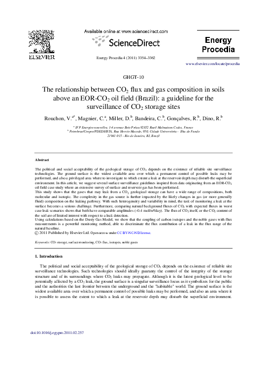 (PDF) The relationship between CO2 flux and gas composition in soils above an EOR- CO2 oil field ...