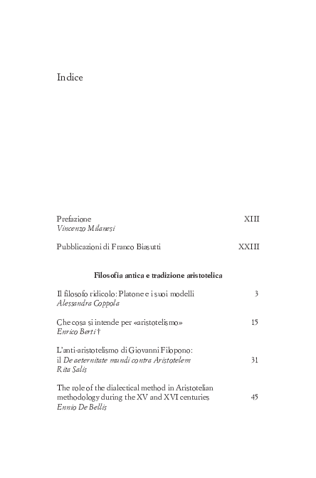 (PDF) L’anti-aristotelismo di Giovanni Filopono: il "De aeternitate ...