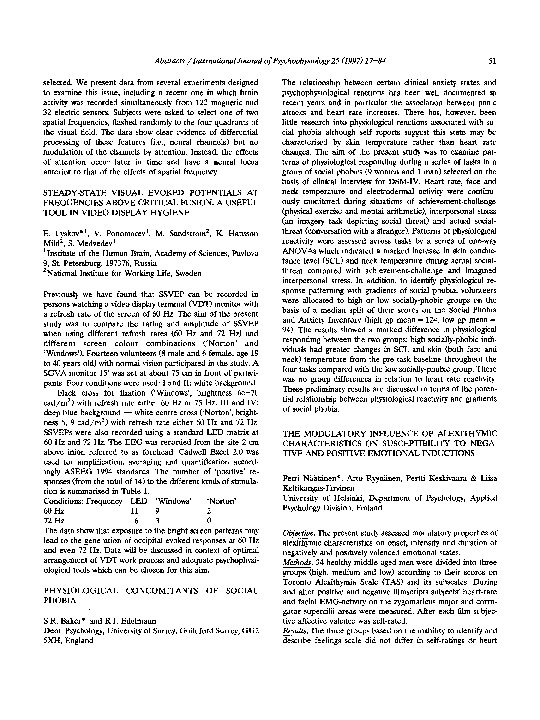 (PDF) Steady-state visual evoked potentials at frequencies above critical fusion: A useful tool ...