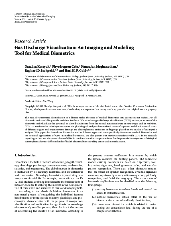(PDF) Gas discharge visualization: an imaging and modeling tool for ...