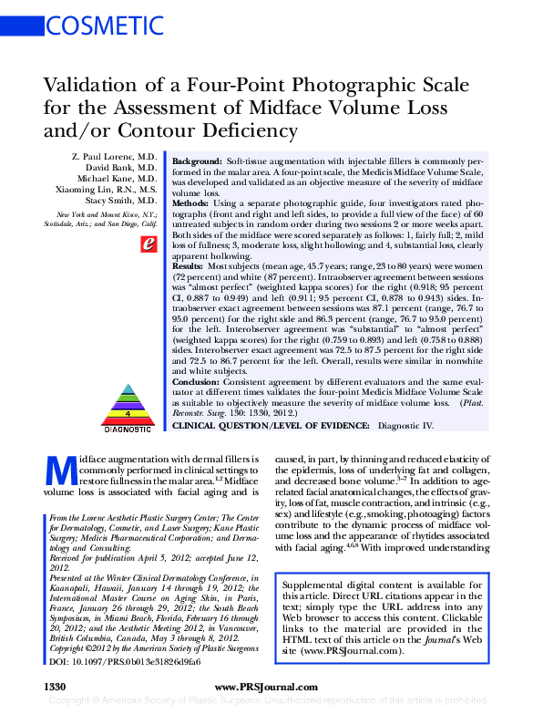 (PDF) Validation of a four-point photographic scale for the assessment ...