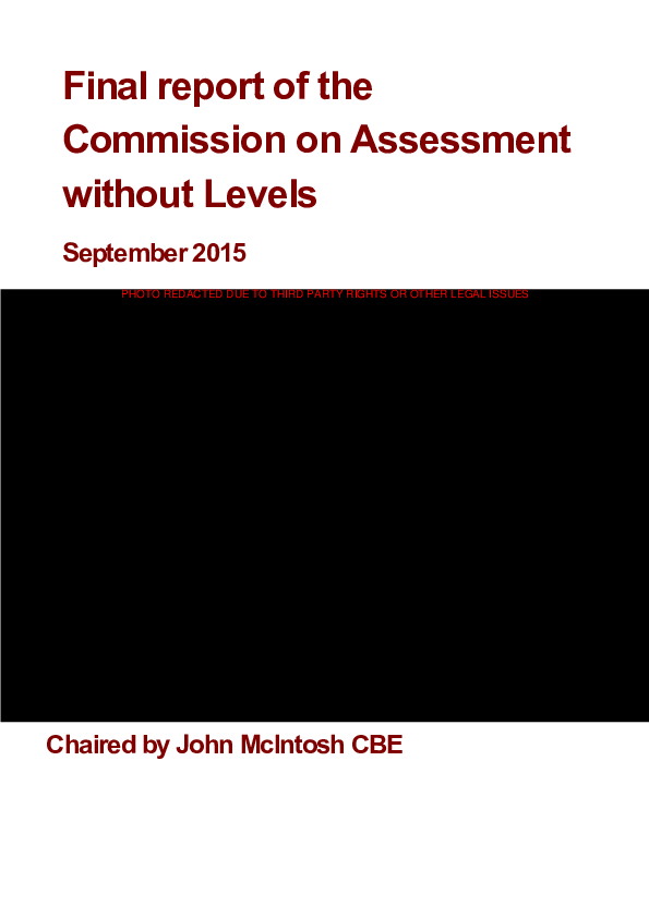 (PDF) Final report of the Commission on Assessment without Levels ...