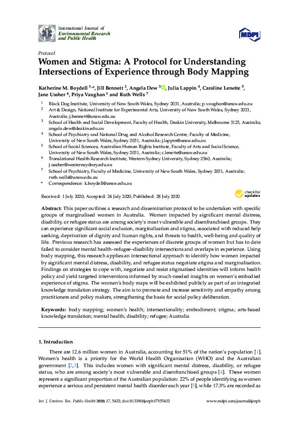 (PDF) Women and Stigma: A Protocol for Understanding Intersections of Experience through Body ...