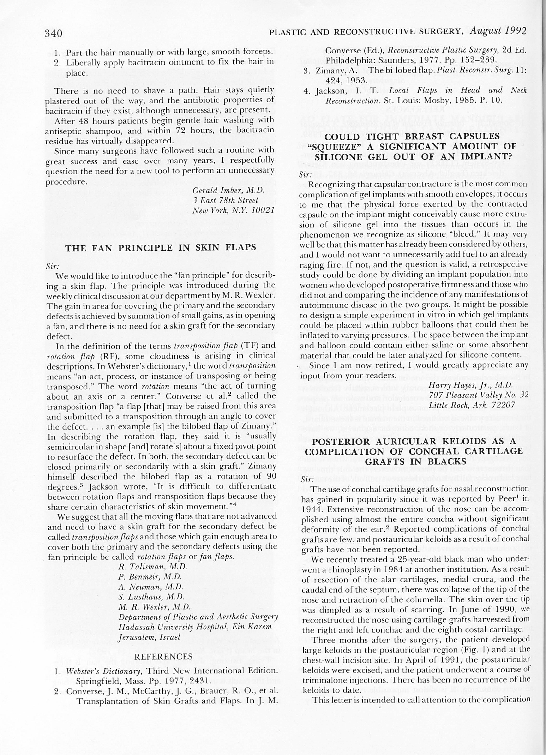 (PDF) The Fan Principle in Skin Flaps
