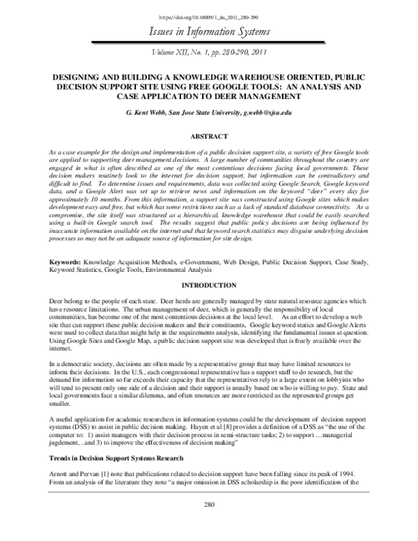 (PDF) Designing and Building a Knowledge Warehouse Oriented, Public ...