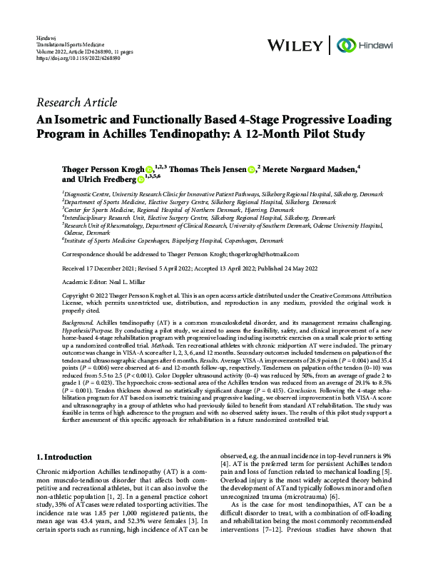 (PDF) An Isometric and Functionally Based 4-Stage Progressive Loading ...