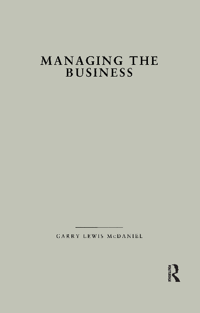 (PDF) Managing the Business