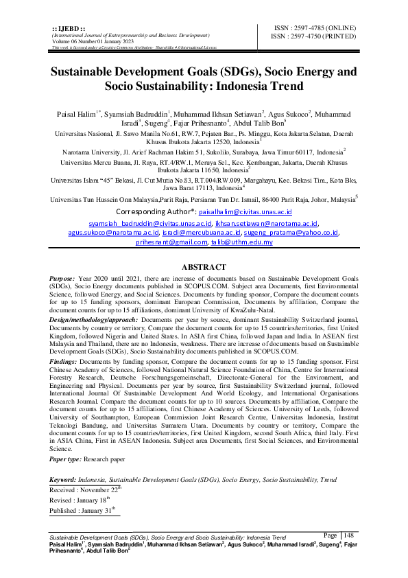 (PDF) Sustainable Development Goals (SDGs), Socio Energy and Socio ...