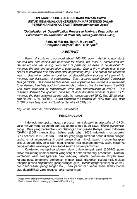 (PDF) Optimization of Deacidification Process to Minimize Destruction ...