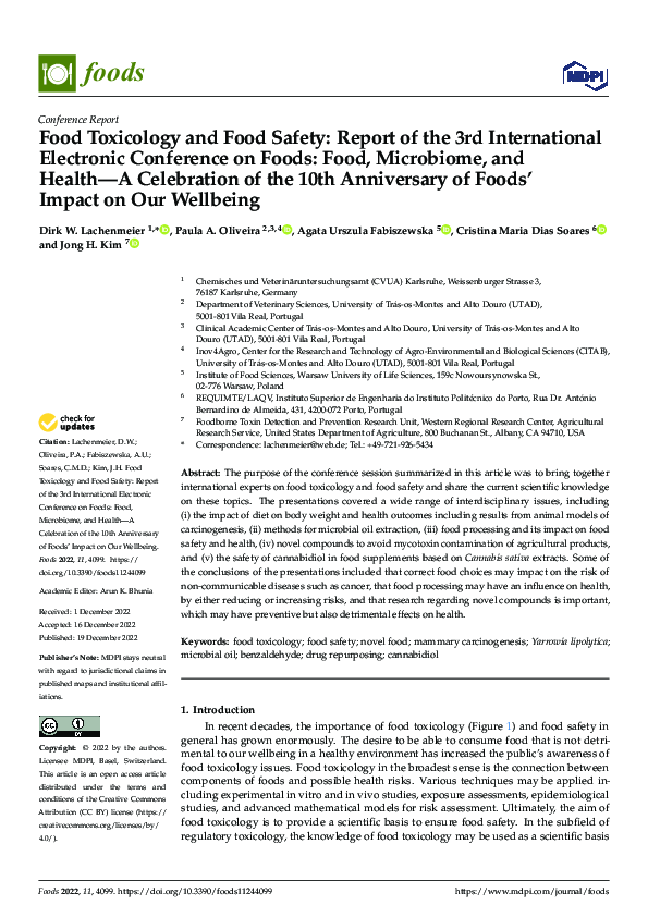 (PDF) Food Toxicology and Food Safety: Report of the 3rd International ...