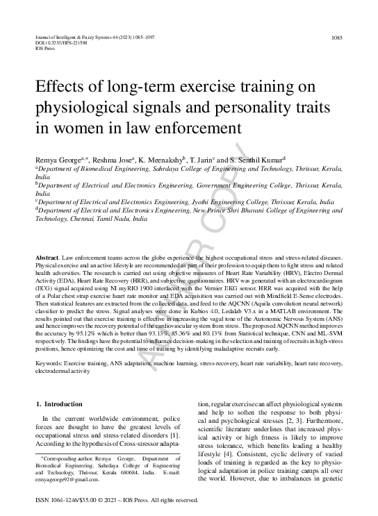 (PDF) Effects of long-term exercise training on physiological signals ...