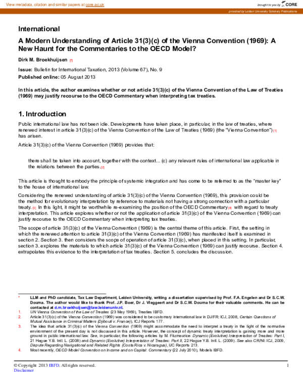 (PDF) A Modern Understanding of Article 31(3)(c) of the Vienna ...