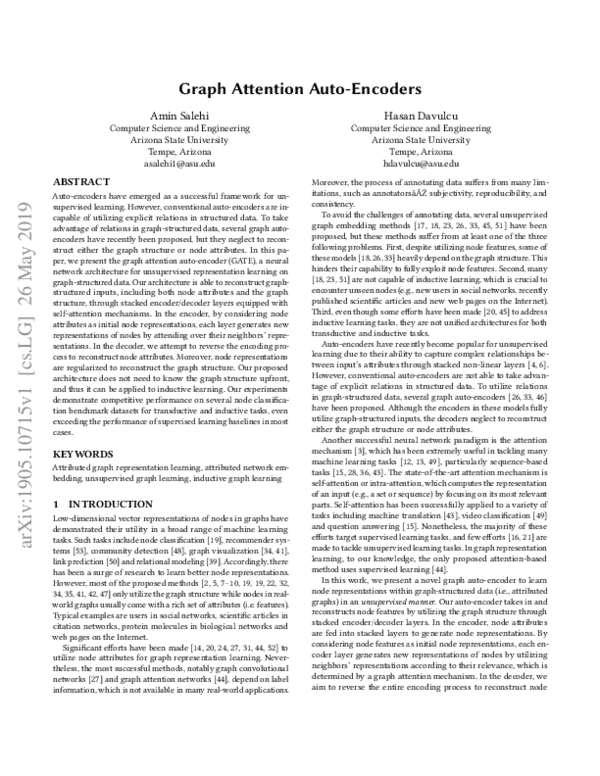 (PDF) Graph Attention Auto-Encoders