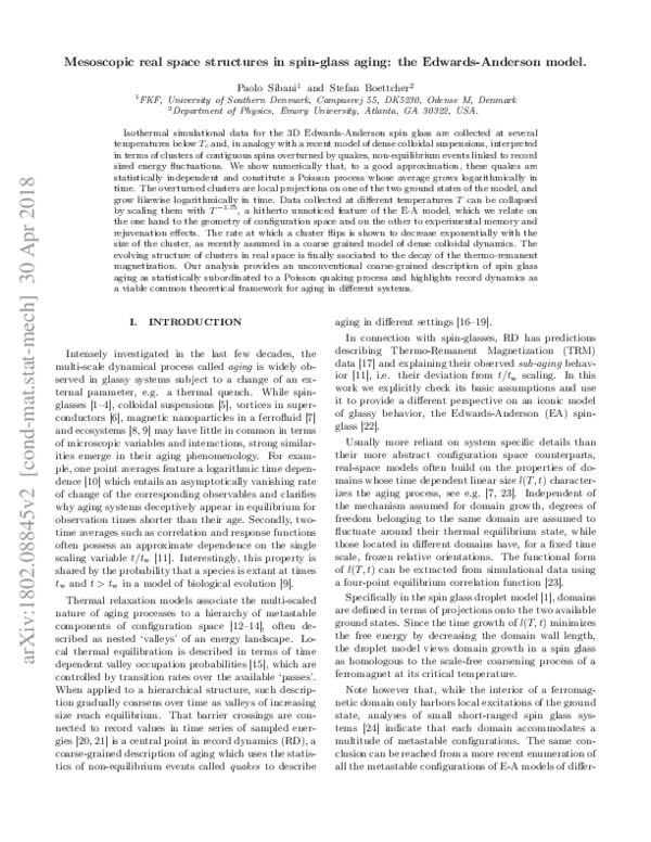 (PDF) Mesoscopic real-space structures in spin-glass aging: The Edwards ...