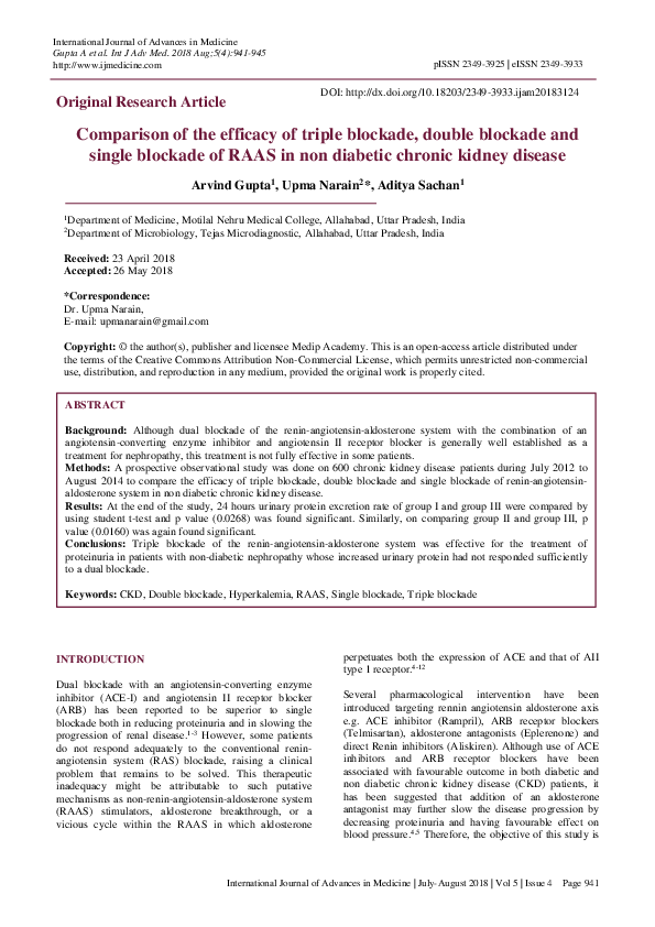 (PDF) Comparison of the efficacy of triple blockade, double blockade ...