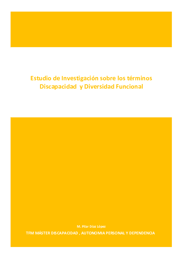 (PDF) Discapacidad vs. Diversidad Funcional